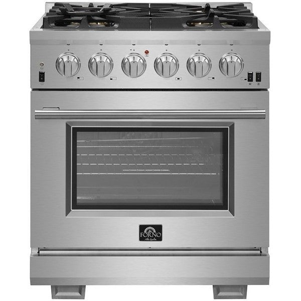 Forno Capriasca 30" Stainless Steel Pro-Style 5 Burner Freestanding Ga ...